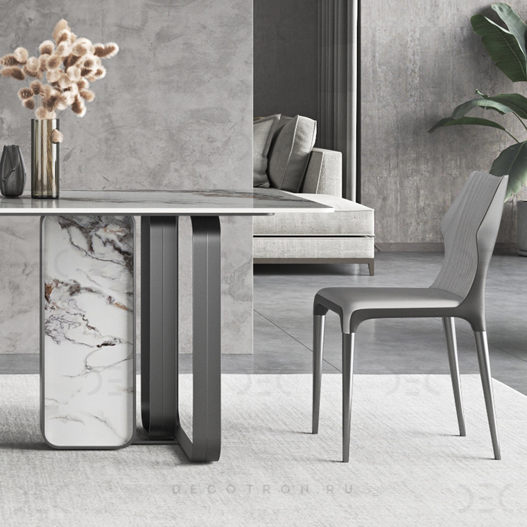 Обеденный стол PALERMO SILVER+AMARETTO Размер 5. 200 × 100 × 75 см ...