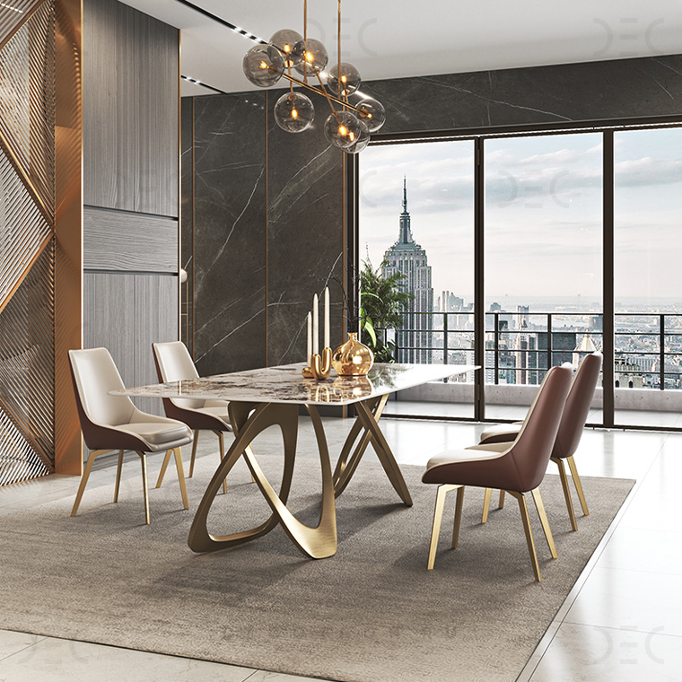 Обеденный стол LEON GOLD+PANDORA Размер 1. 120 × 70 × 75 см. — Decotron