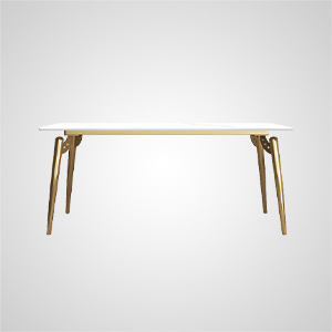 Обеденный стол PARNAS GOLD+CARRARA Размер 1. 120 × 70 × 75 см. — Decotron